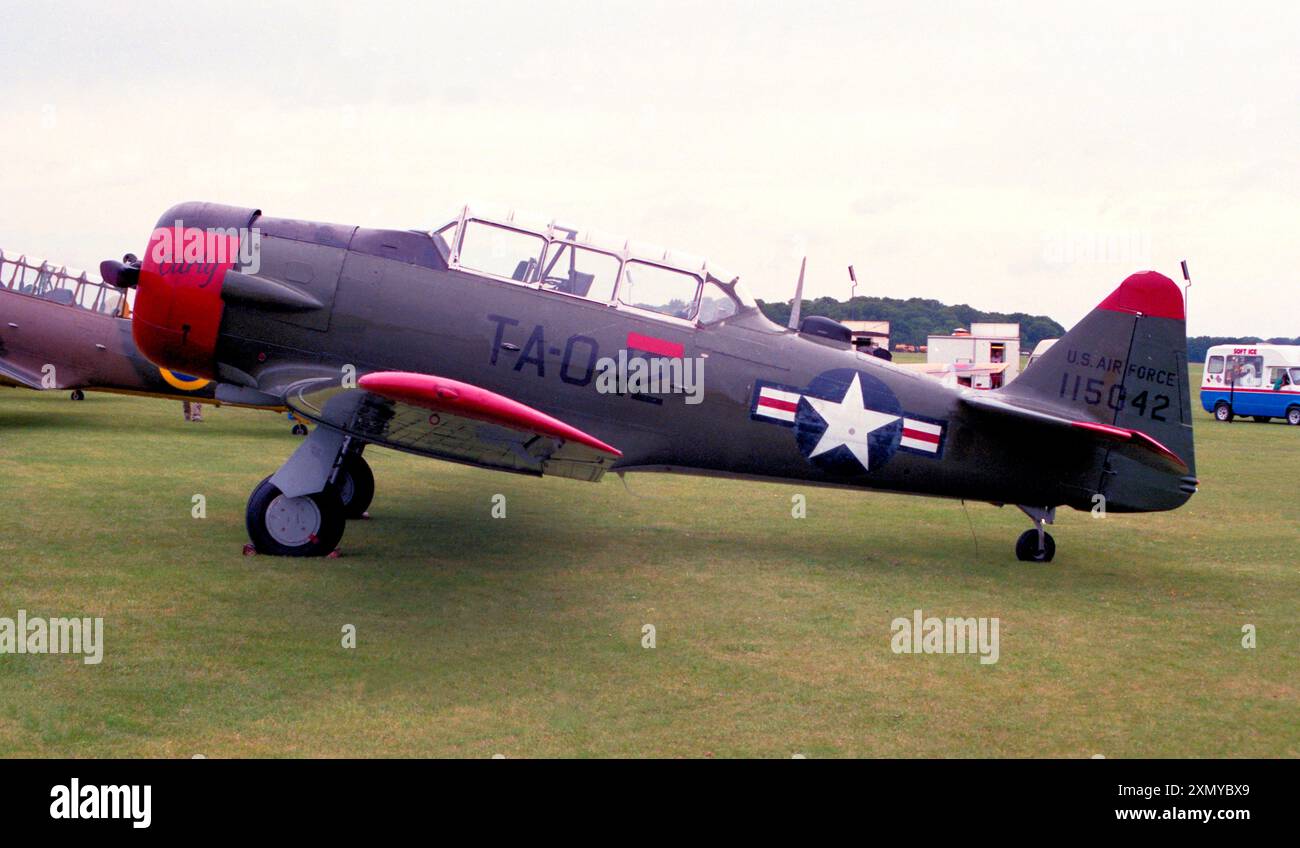 North American T-6G Texan G-BGHU Stock Photo - Alamy