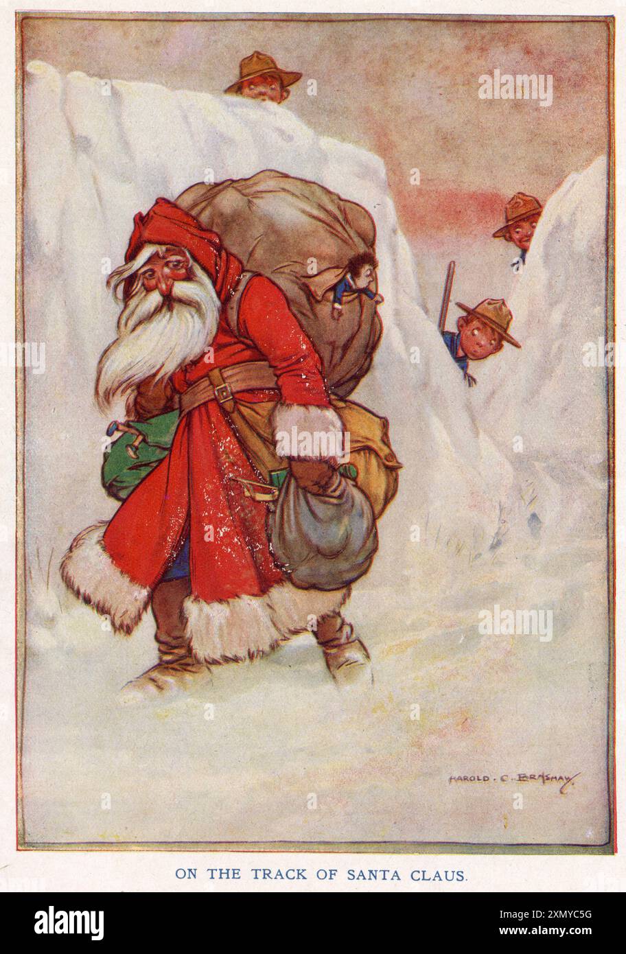 On the Track of Santa Claus by Harold Earnshaw Stock Photo - Alamy