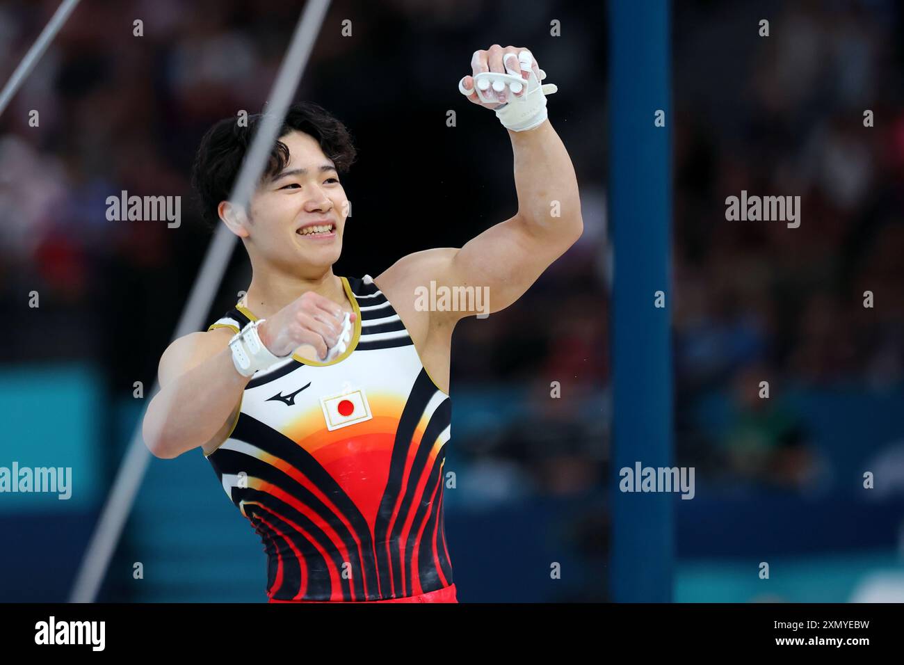 Paris, France. 29th July, 2024. Shinnosuke Oka (JPN) Gymnastics - Artistic : Men's Team Final ...
