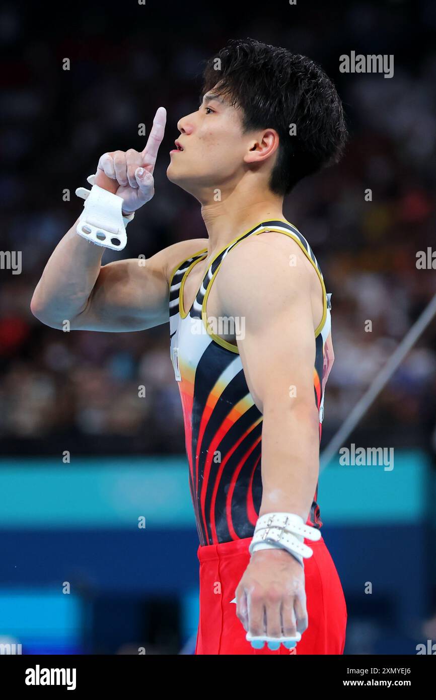 Paris, France. 29th July, 2024. Daiki Hashimoto (JPN) Gymnastics - Artistic : Men's Team Final ...