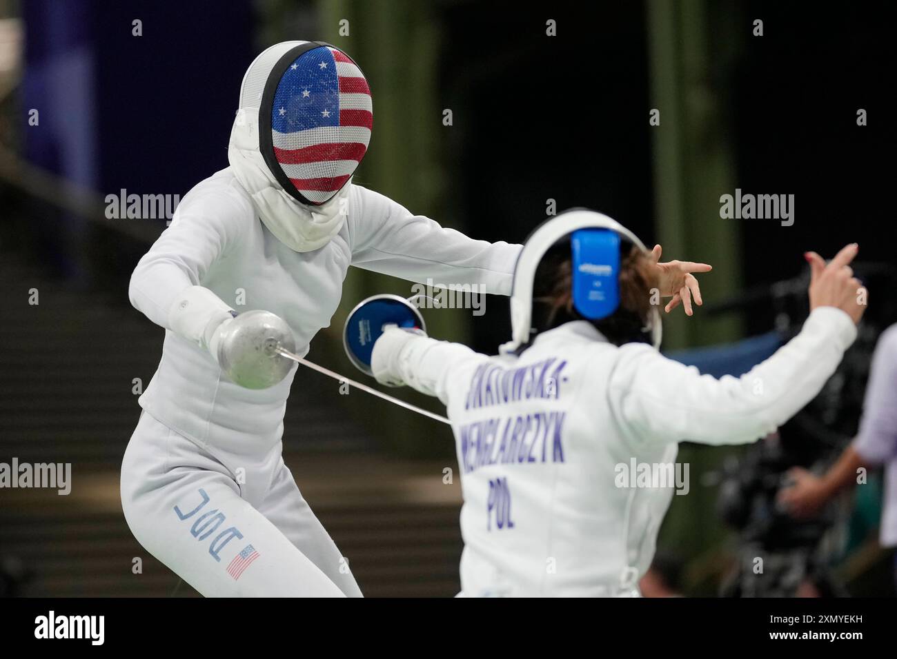 Poland's Renata Knapic Miazga, right, competes with United States ...