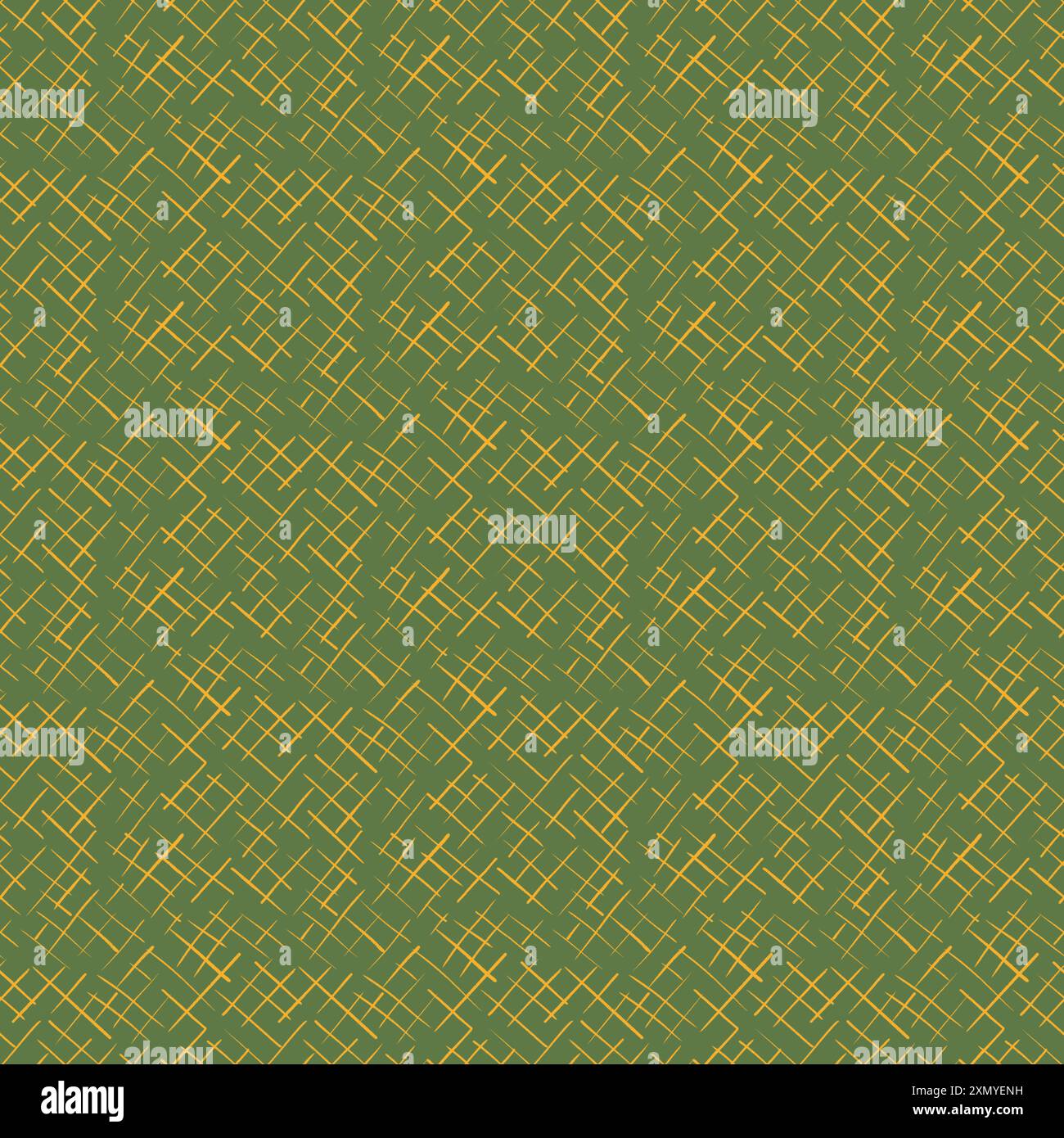 Grid strip. Yellow lattice seamless bright pattern. Dotted line ...