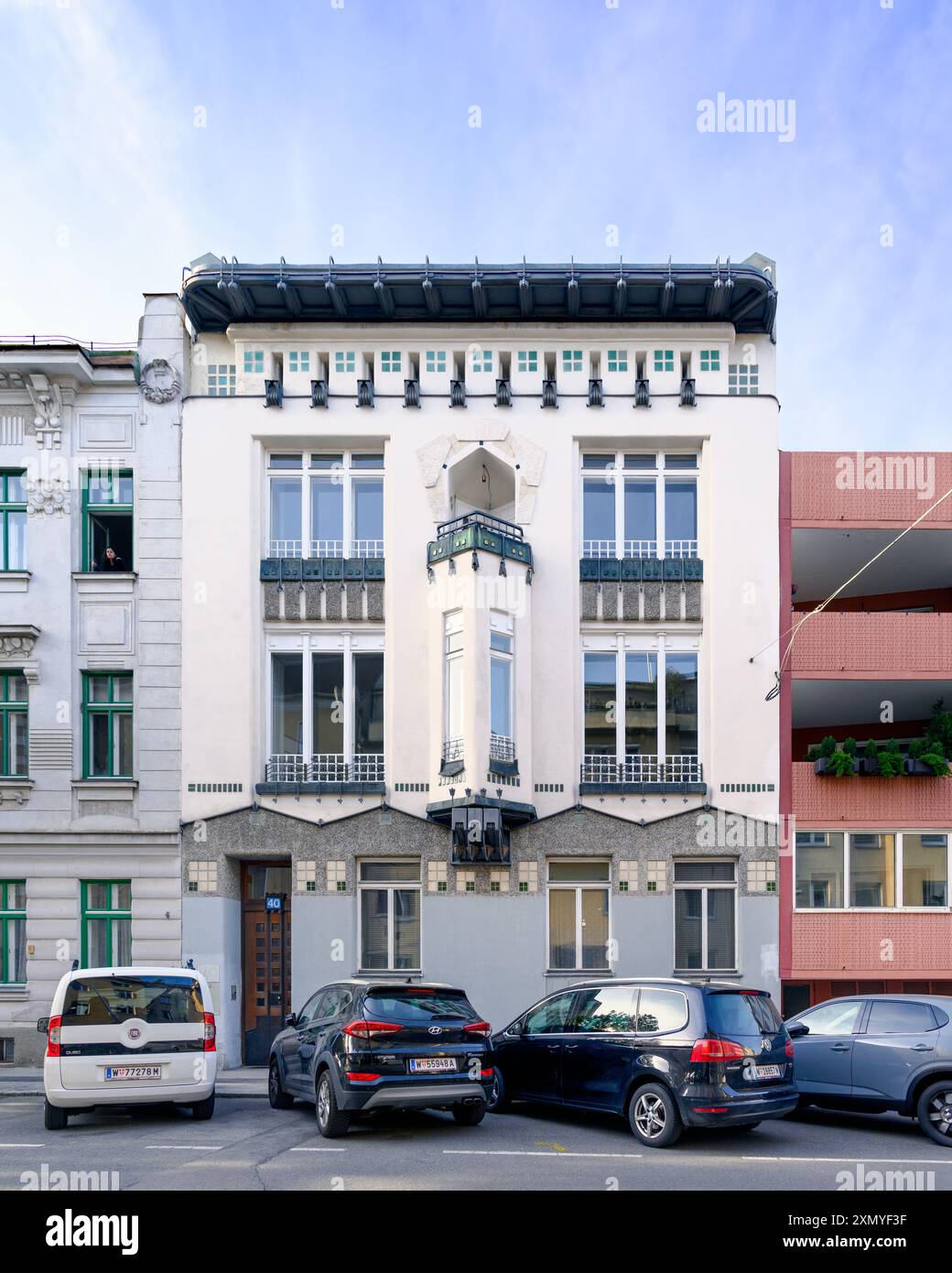 Vienna, Austria - Art Nouveau apartment building by Karl Fischl Stock ...