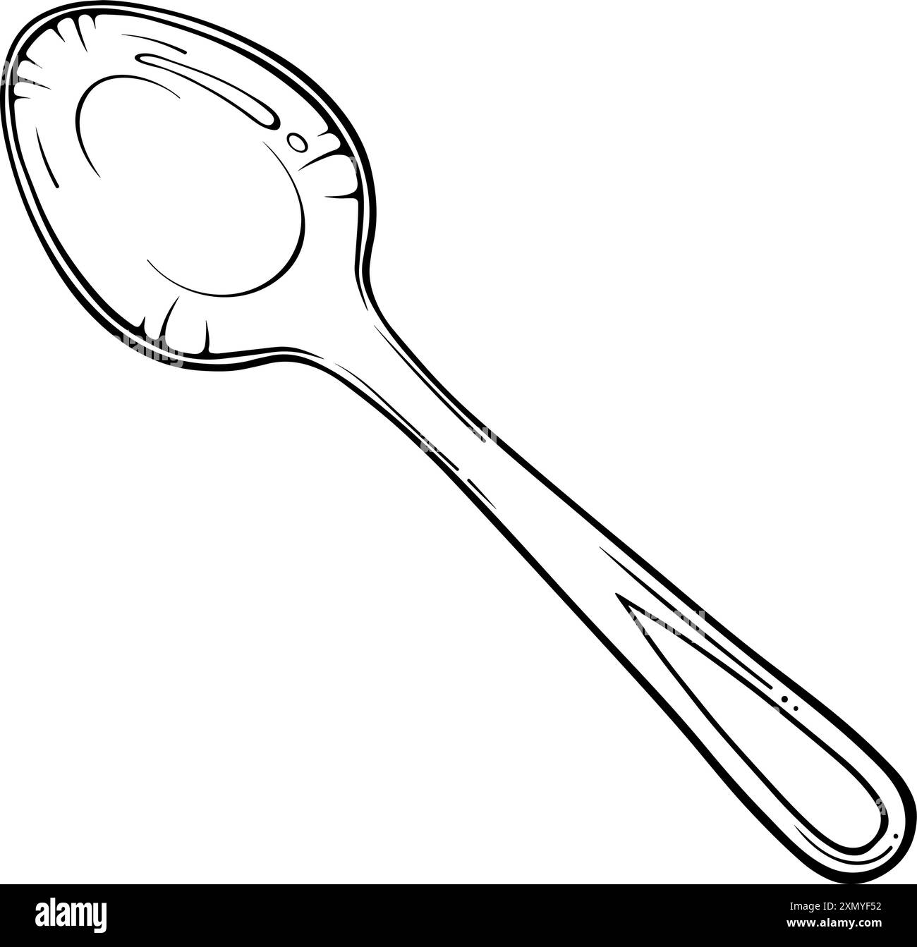 Silver tablespoon Black and White Stock Photos & Images - Alamy