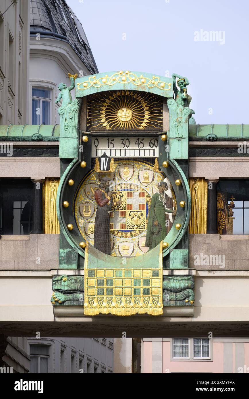 Vienna, Austria - Anker clock by Franz von Matsch Stock Photo - Alamy