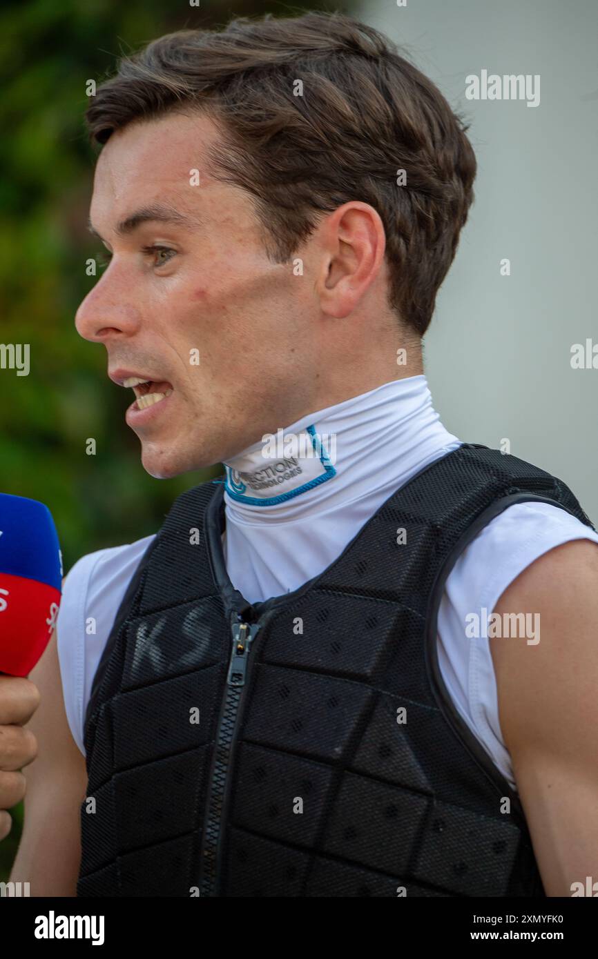Windsor, Berkshire, UK. 29th July, 2024. Jockey Kieran Shoemark at ...