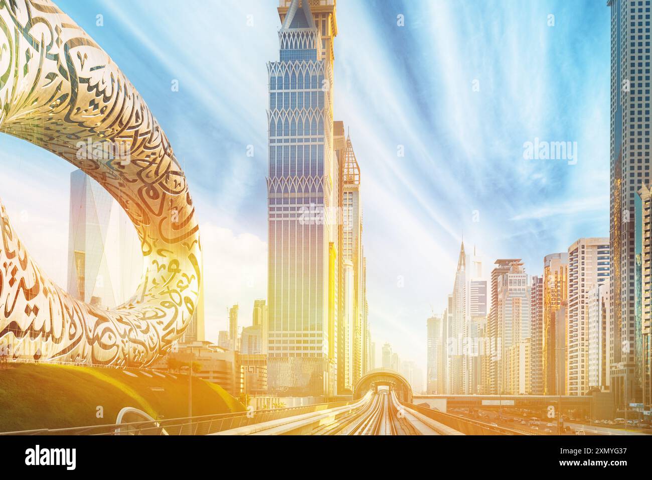 Dubai museum of the future night hi-res stock photography and images ...