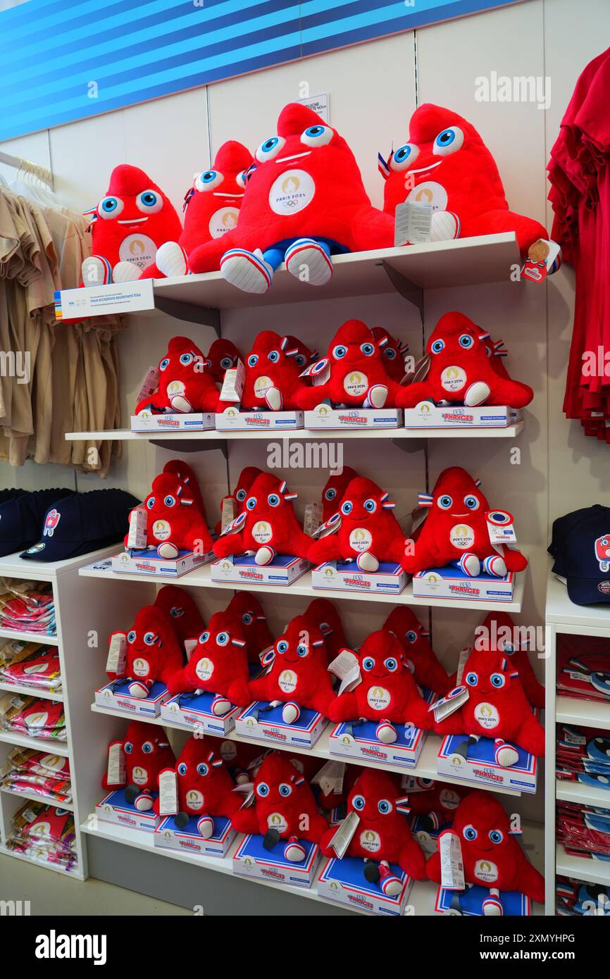 Paris 2024 official store located in a temporary structure on the ...