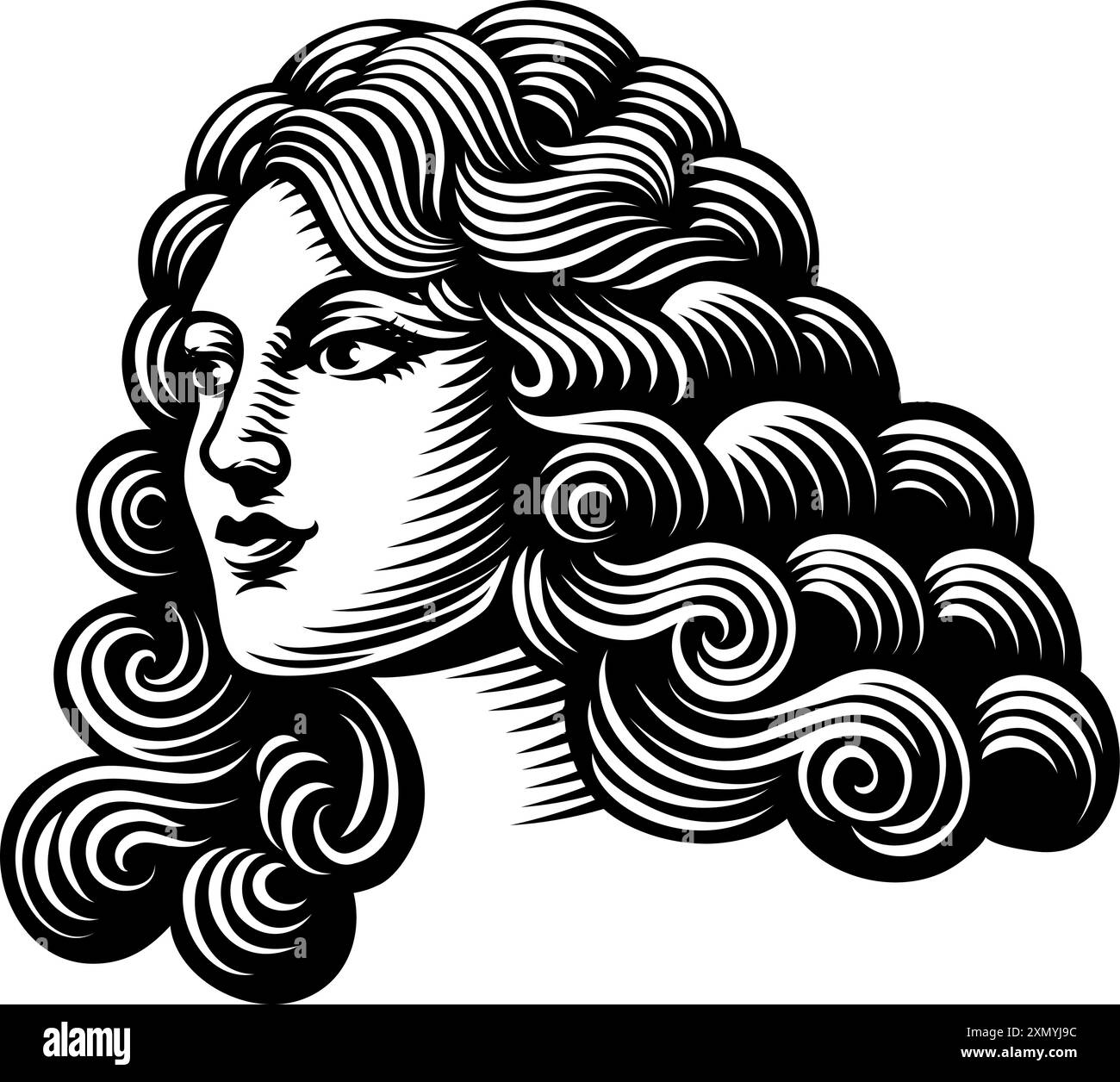 Medieval portrait woman Black and White Stock Photos & Images - Alamy