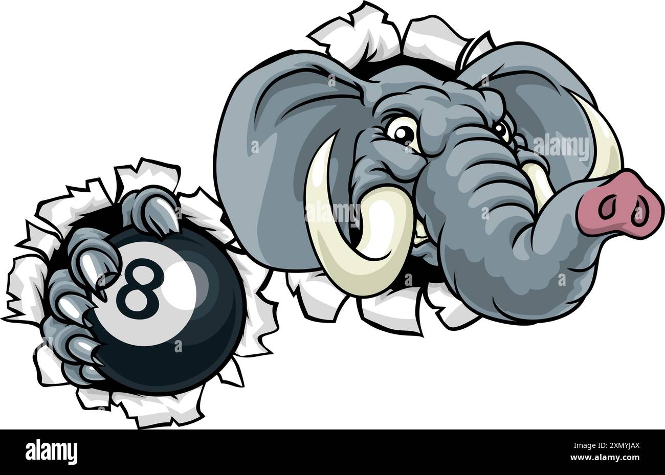 Elephants and man Stock Vector Images - Alamy