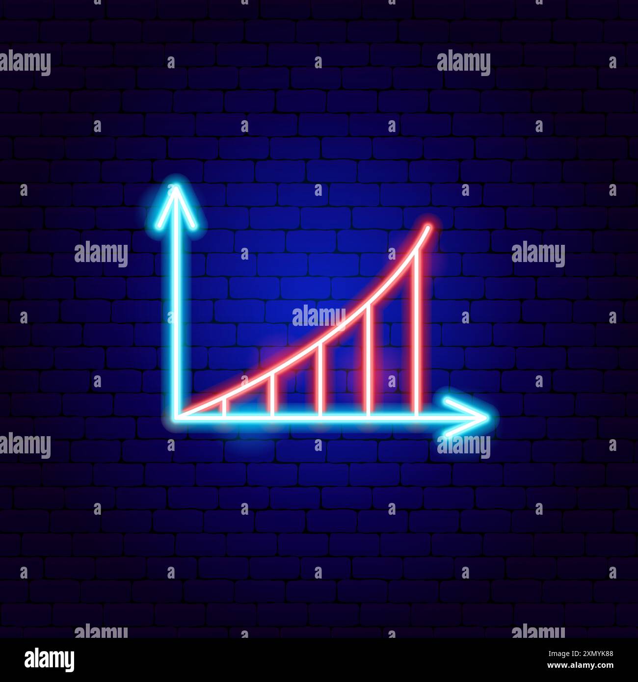 Evolution Graph Neon Sign Stock Vector Image & Art - Alamy