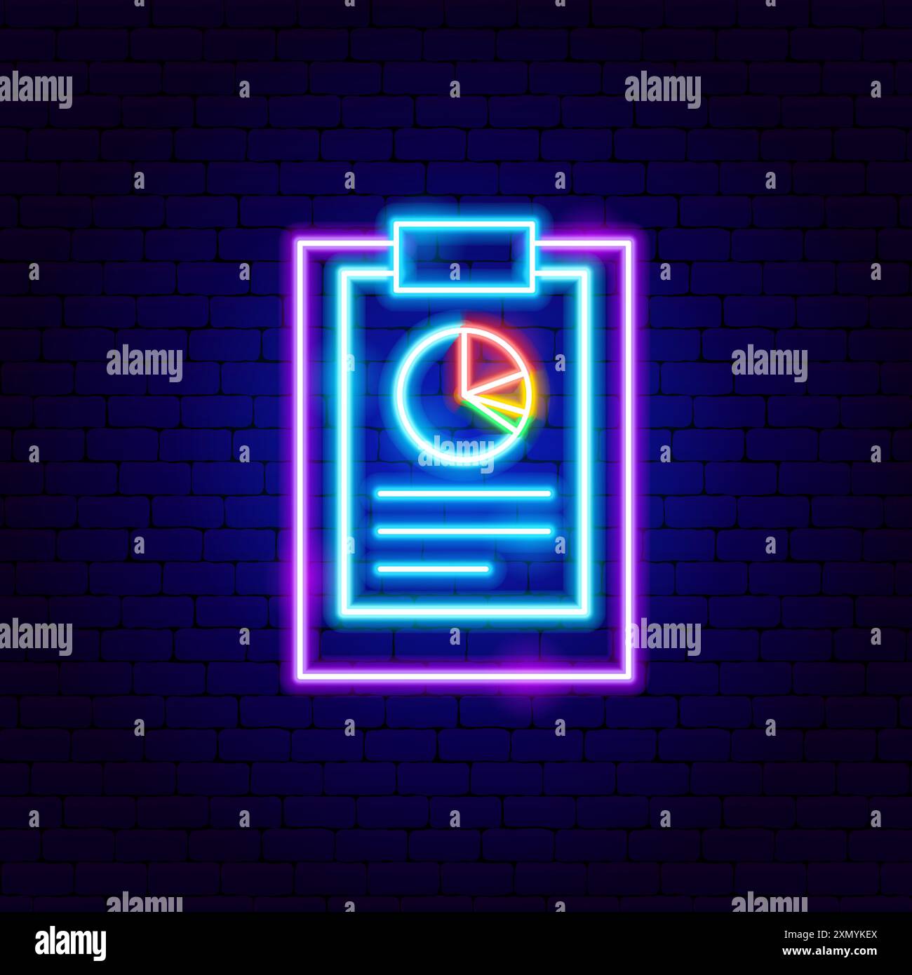 Analytics Report Neon Sign Stock Vector Image & Art - Alamy
