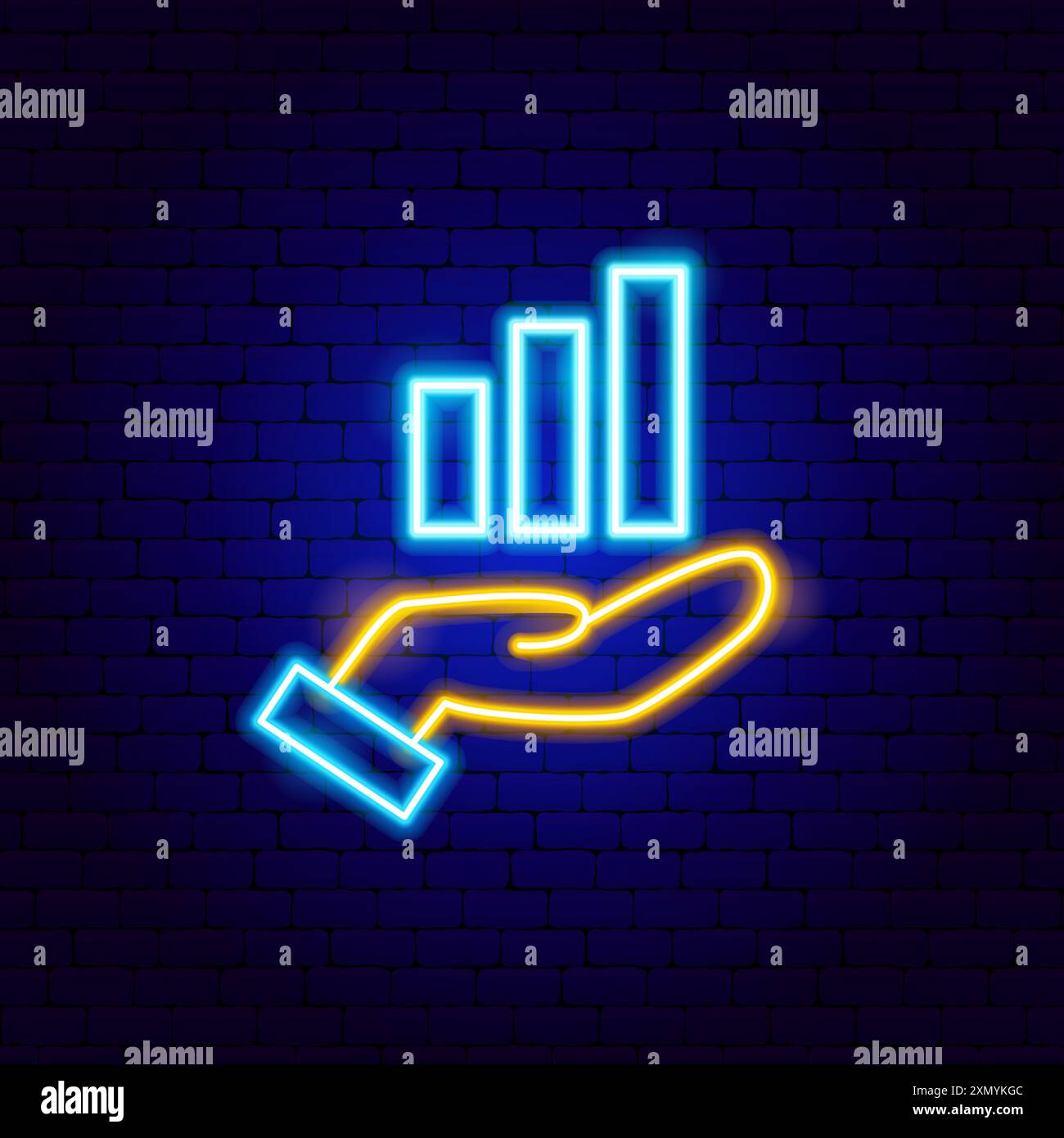 Neon sign market in Stock Vector Images - Alamy