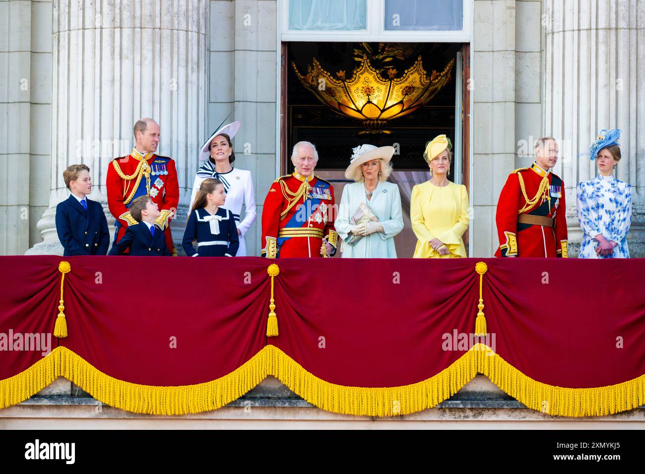 London, UK. 15th June, 2024. The British Royal Family, King Charles III ...