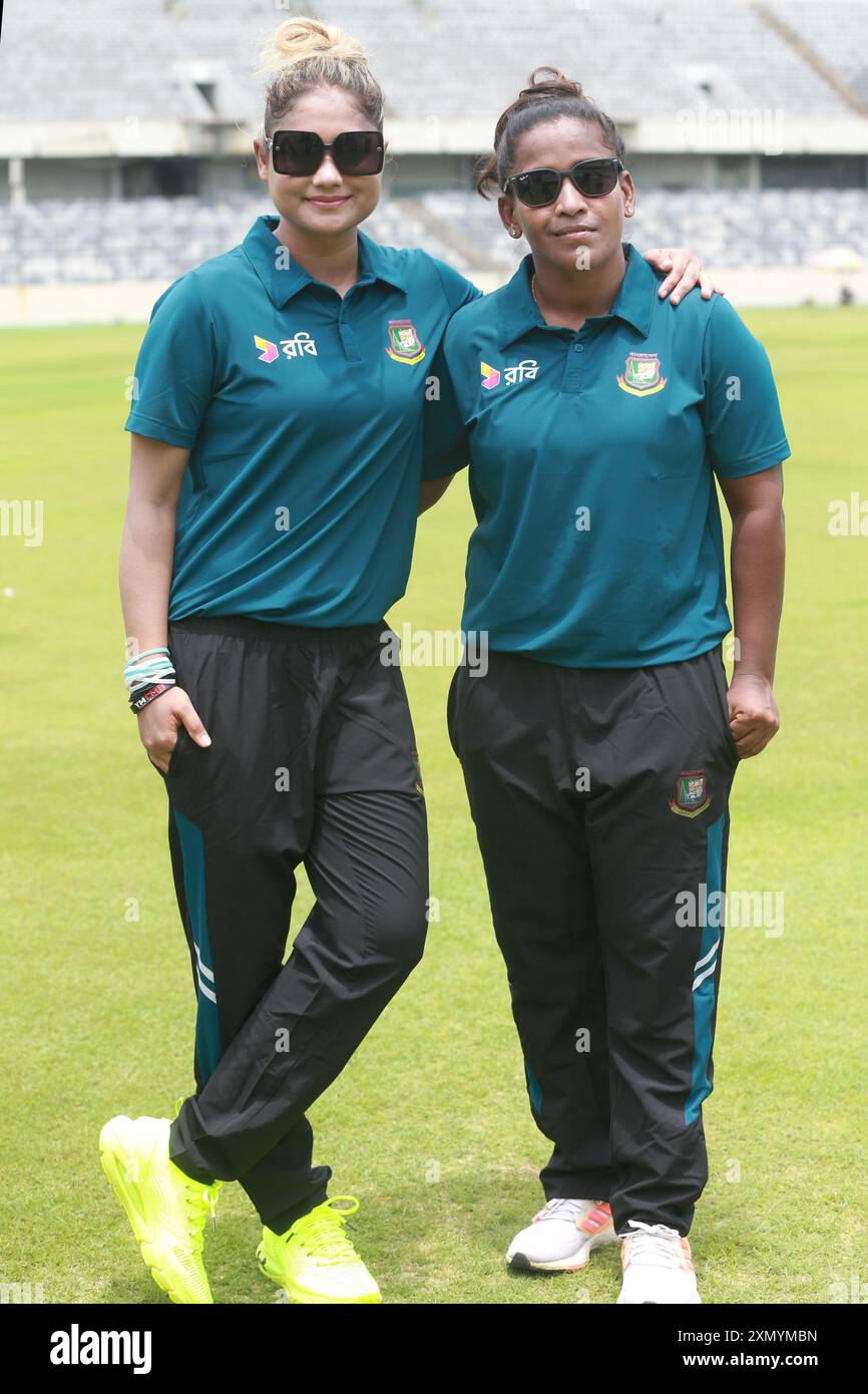 Jahanara Alam (L) and Rumana Ahmed (R) during Bangladesh Women’s ...