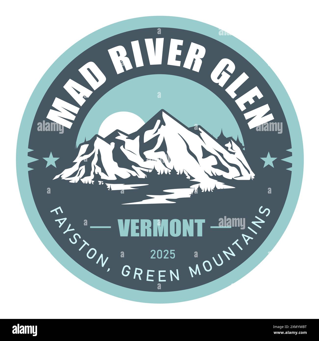 Snowy mountain range river Stock Vector Images - Alamy