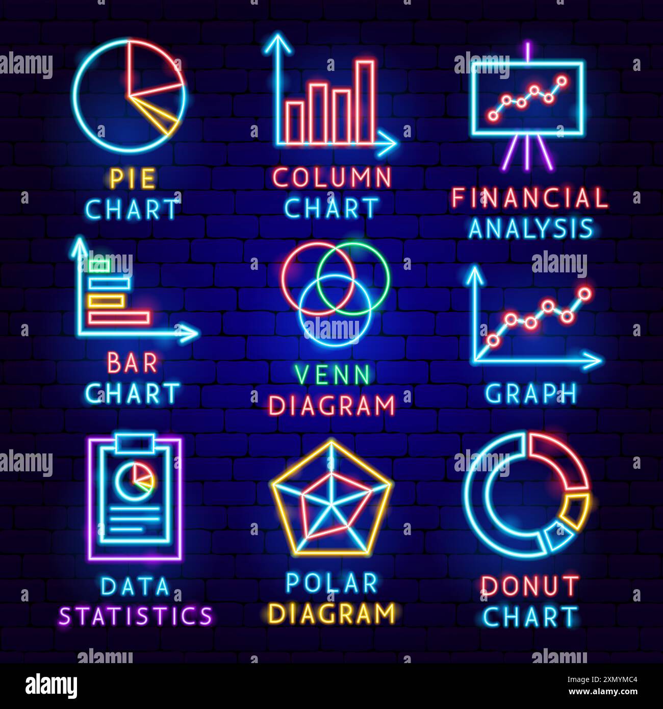 Statistics Graph Label Set Stock Vector Image & Art - Alamy