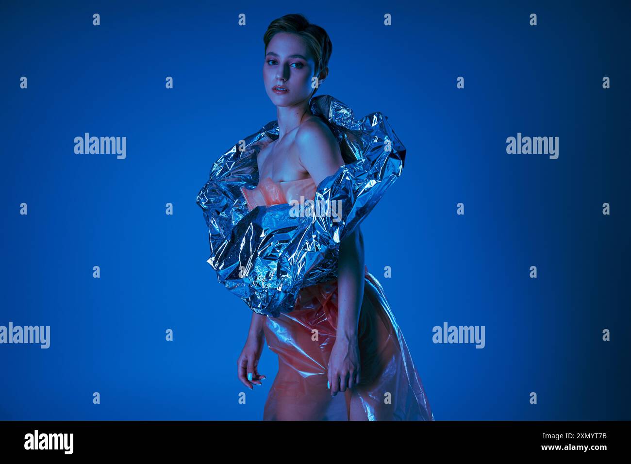Silver translucent dress hi-res stock photography and images - Alamy
