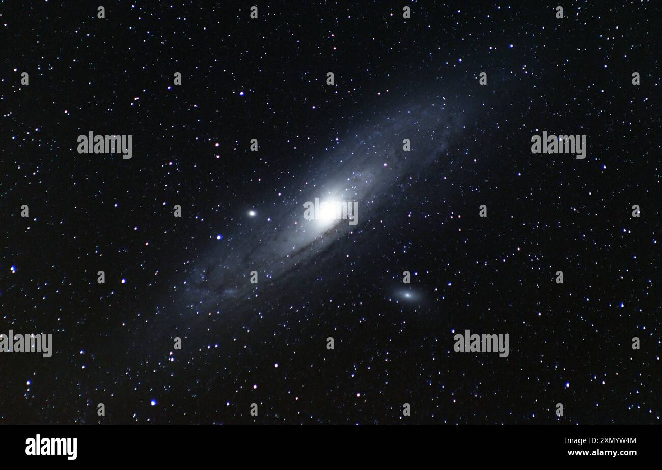 astrophotography of the Andromeda galaxy using a 100-300mm kit lens at ...