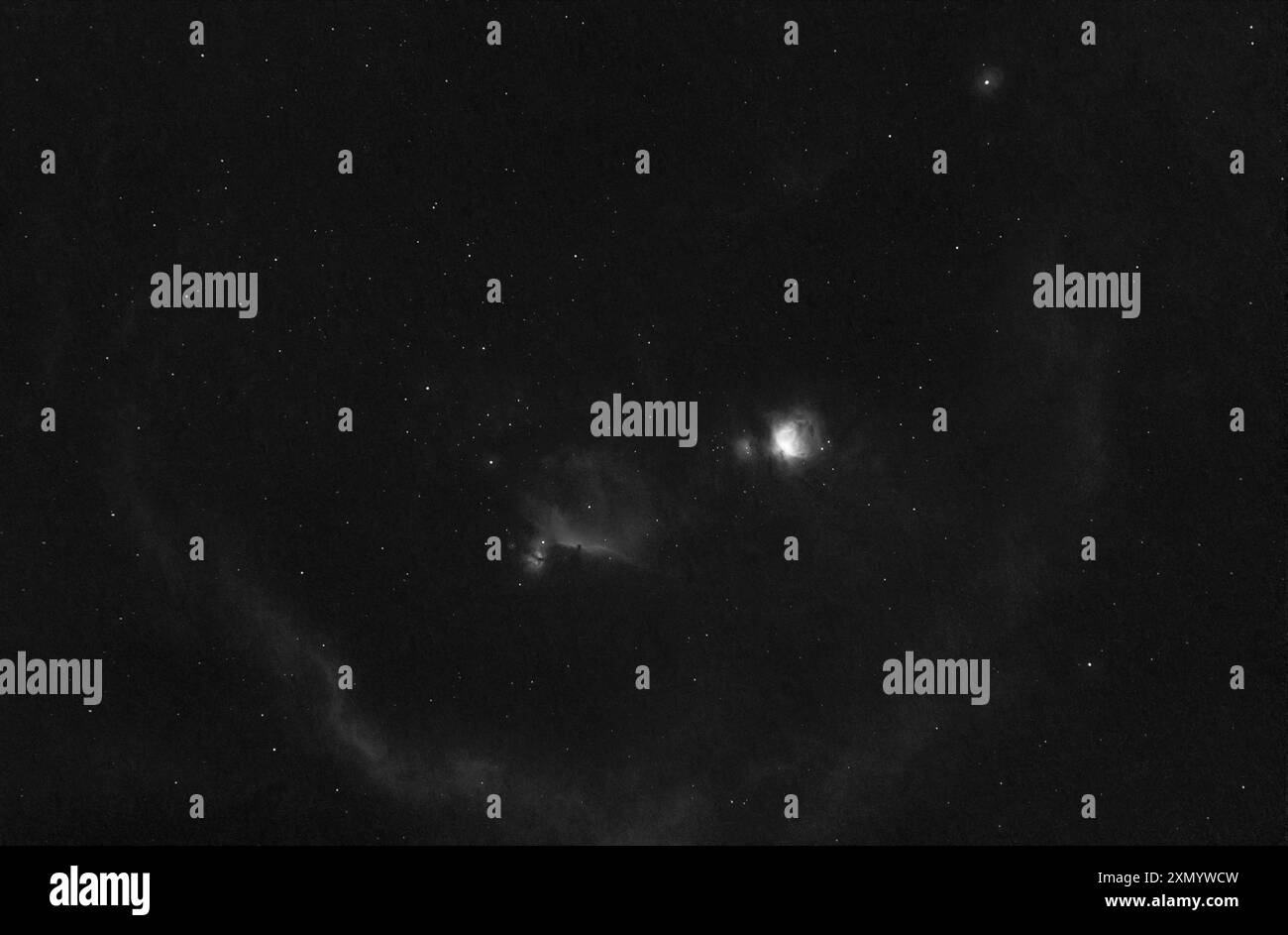 the orion constellation shot using H alpha filter Stock Photo - Alamy