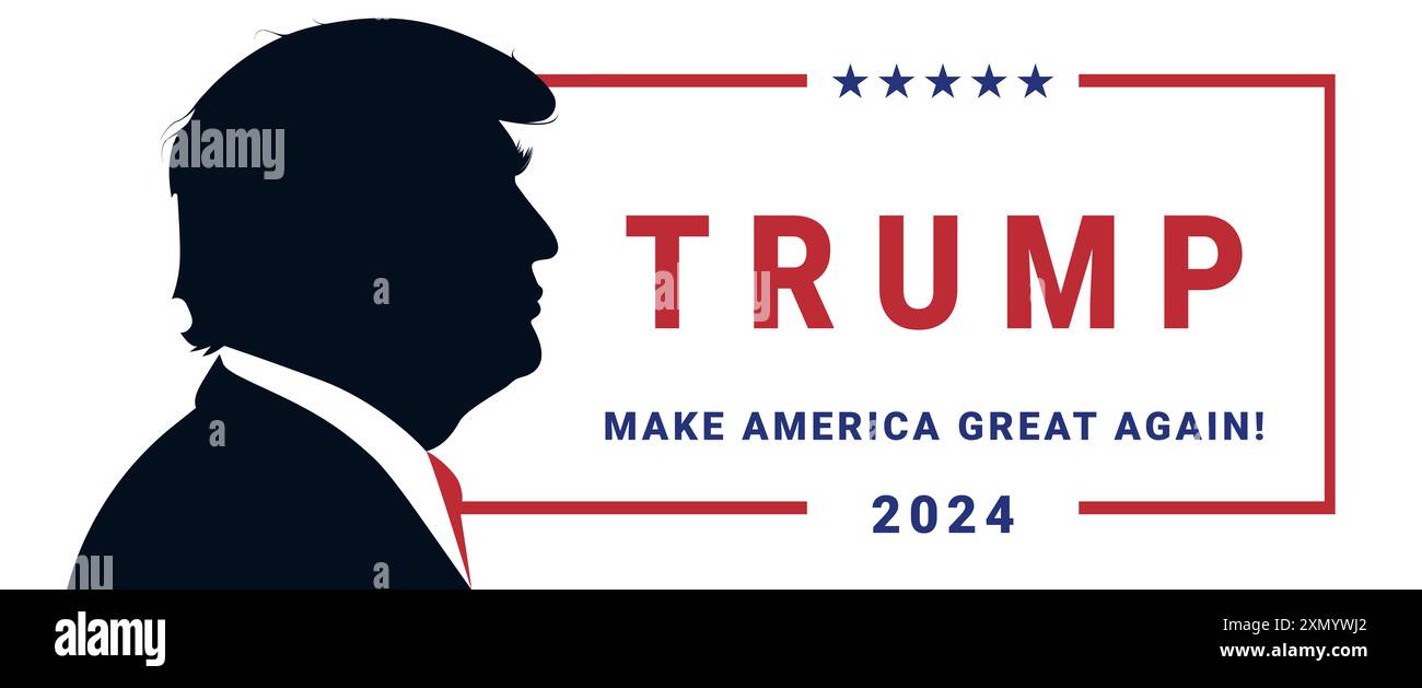 Donald trump campaign logo hi-res stock photography and images - Alamy