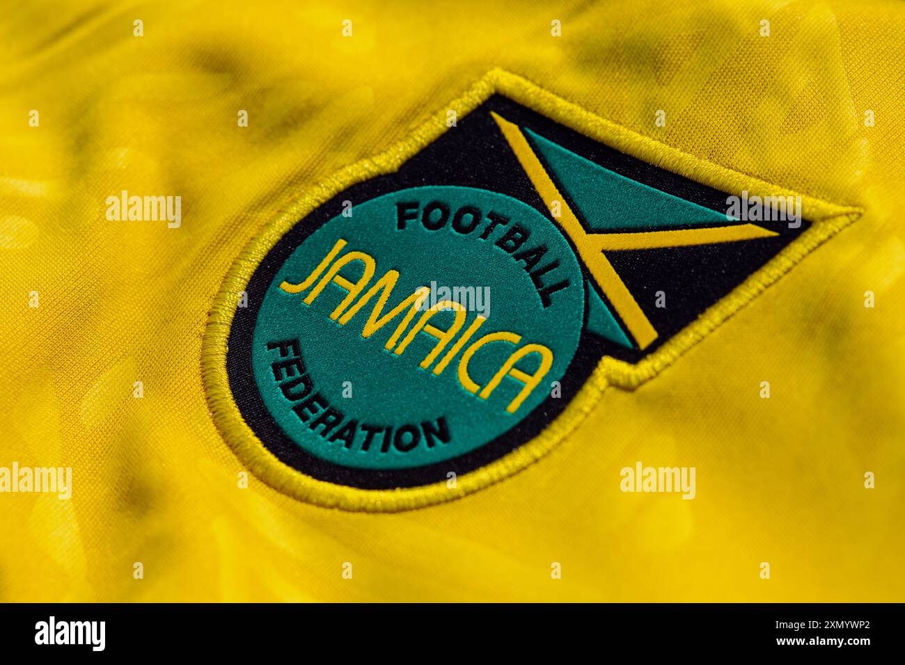 Close up of Jamaica national football team kit Stock Photo - Alamy