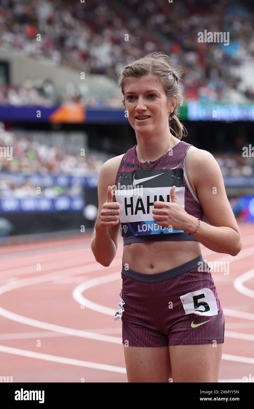 Sophie HAHN after winning the Ambulant 100m in the London Diamond ...