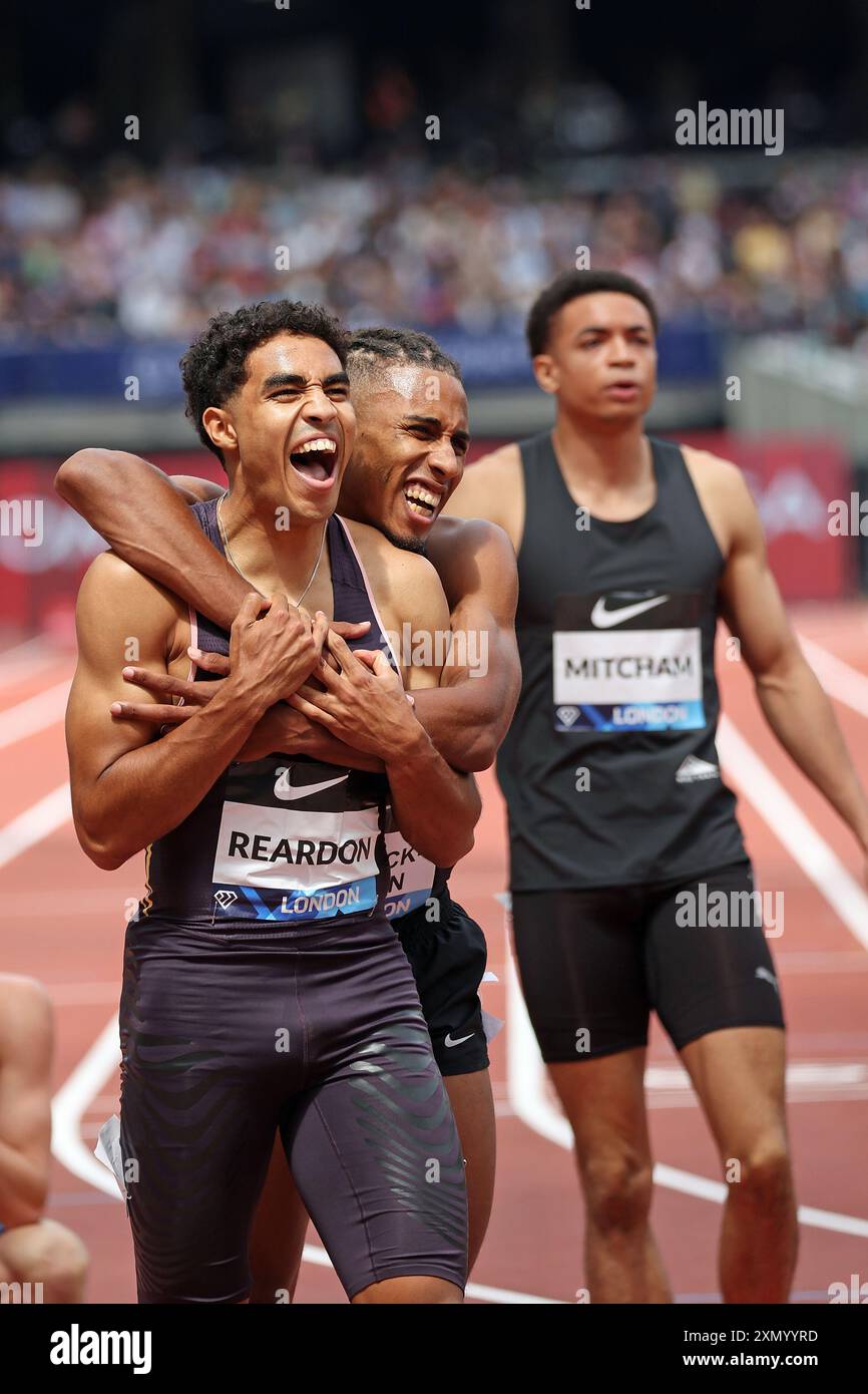 Samuel REARDON of Blackheath & Bromley after getting a PB in the 400m ...