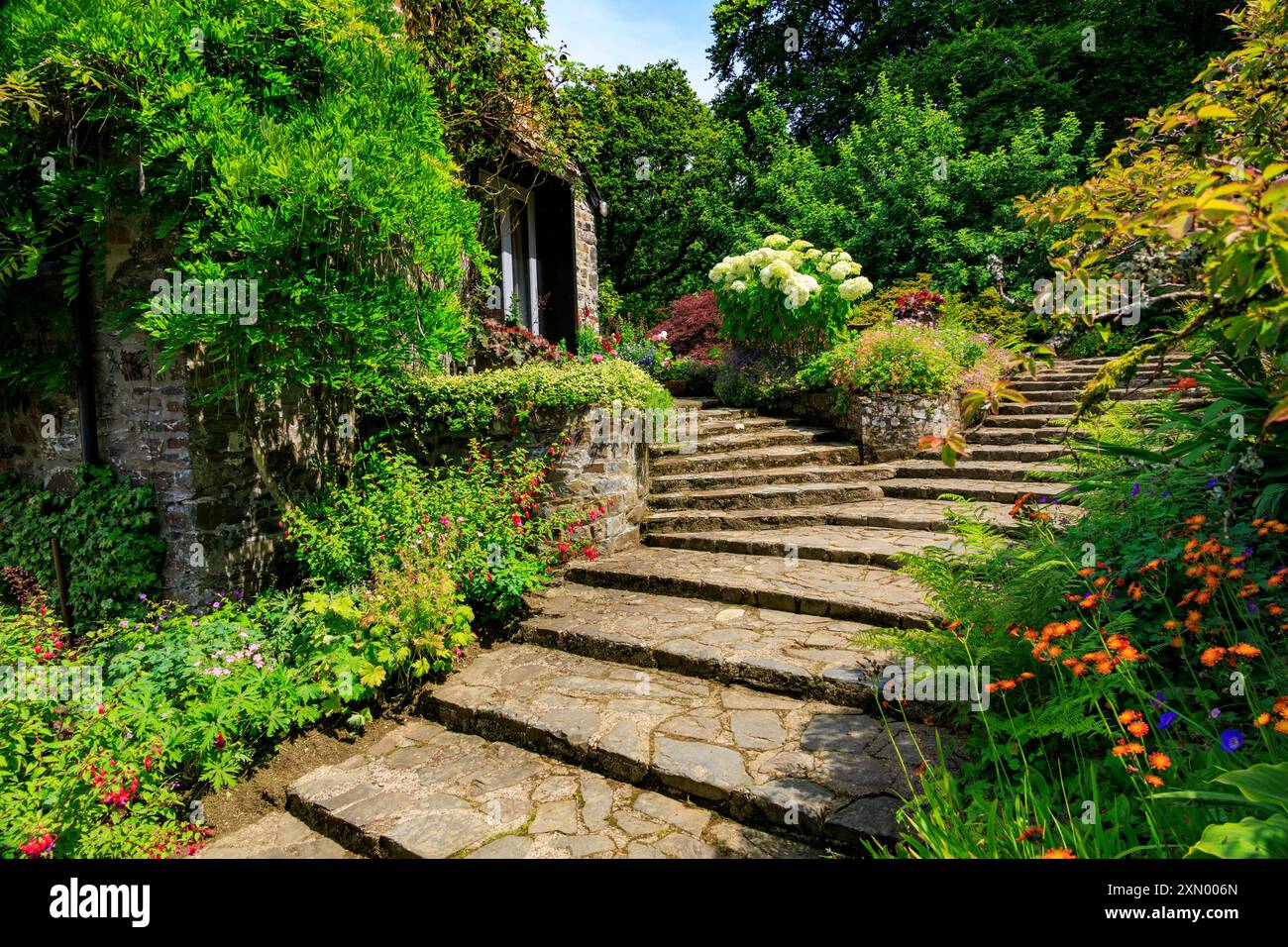 An attractive mixture of colourful planting and hard landscaping at ...