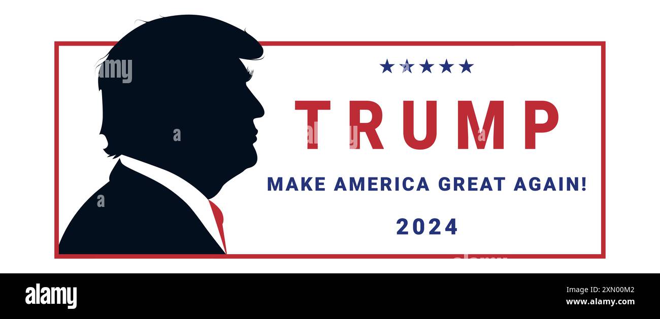 Donald trump campaign logo hi-res stock photography and images - Alamy