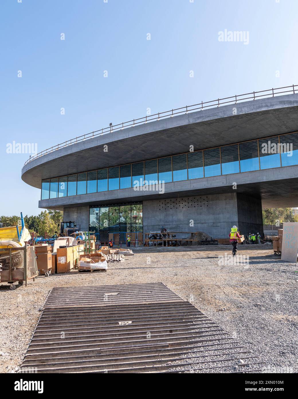Los Angeles, CA, USA – July 26, 2024: Construction of the permanent ...