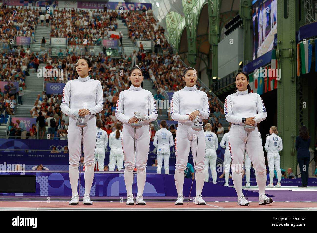 Fencing Women's Épée Team, during the Olympic Games Paris 2024 on 30 ...