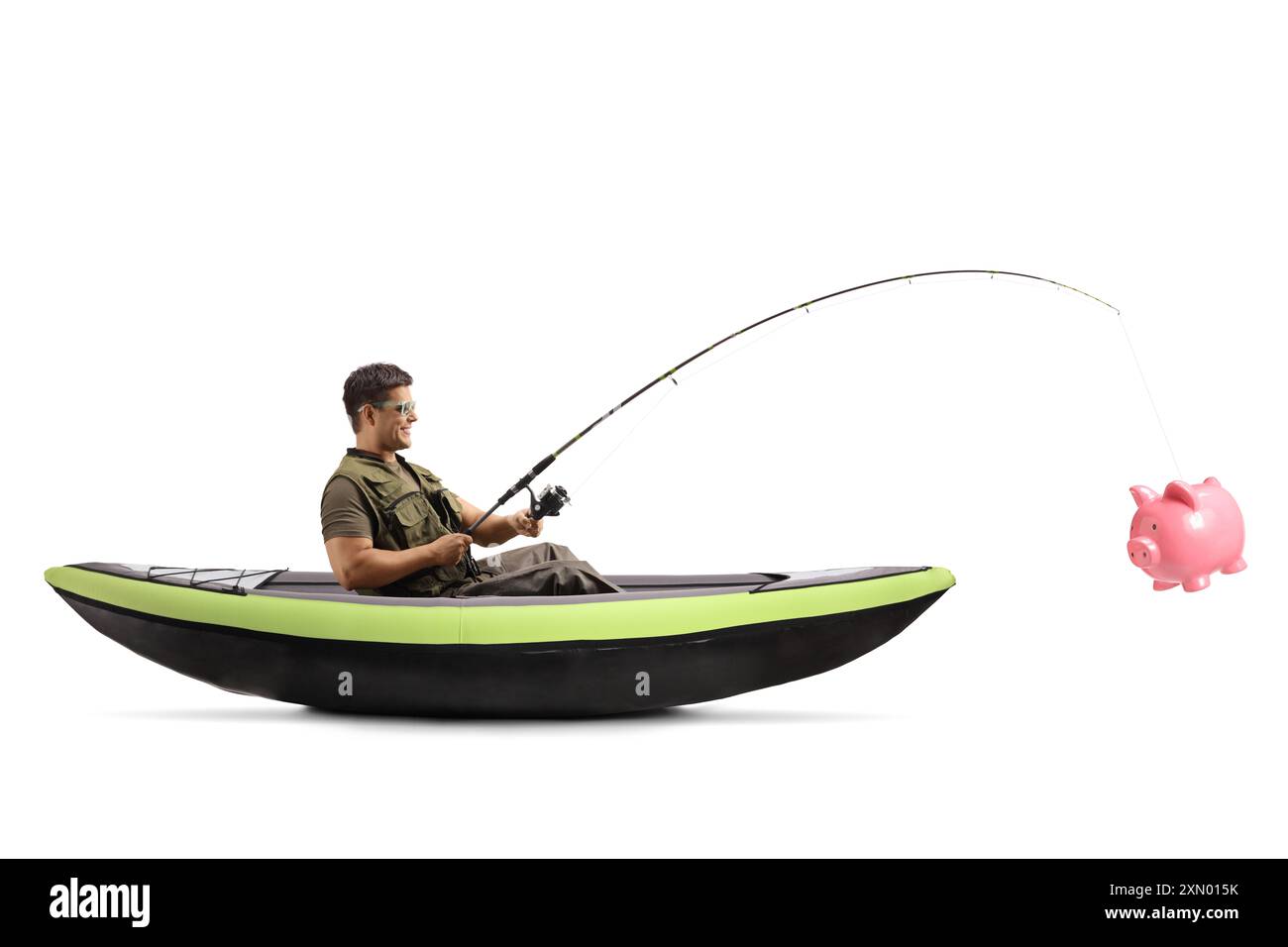 Catching fish from canoe hi-res stock photography and images - Alamy