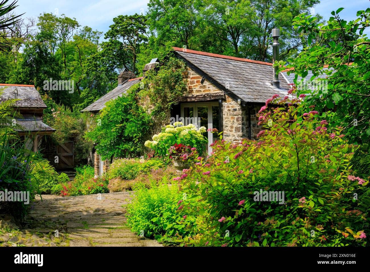 An attractive mixture of colourful planting and hard landscaping at ...