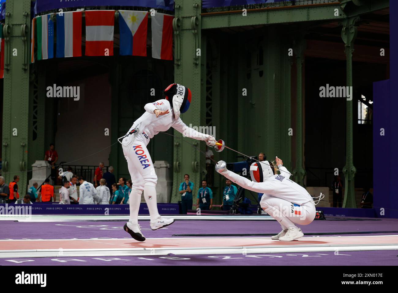 MALLO-BRETON Auriane of France SONG Sera of Republic of Korea Fencing ...