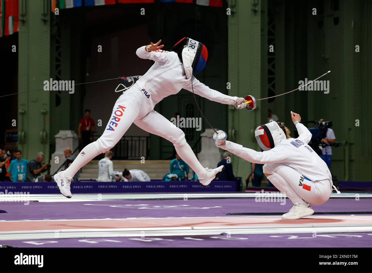 MALLO-BRETON Auriane of France SONG Sera of Republic of Korea Fencing ...