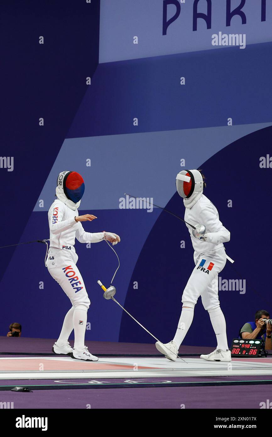 MALLO-BRETON Auriane of France SONG Sera of Republic of Korea Fencing ...