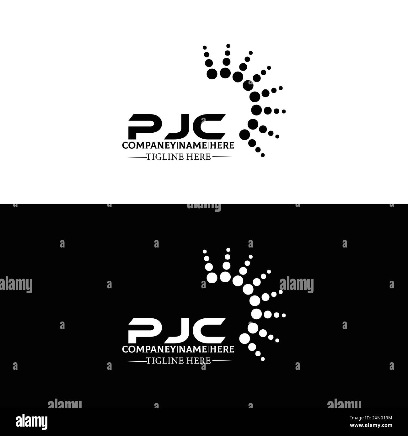 PJC logo. P J C design. White PJC letter. PJC, P J C letter logo design ...