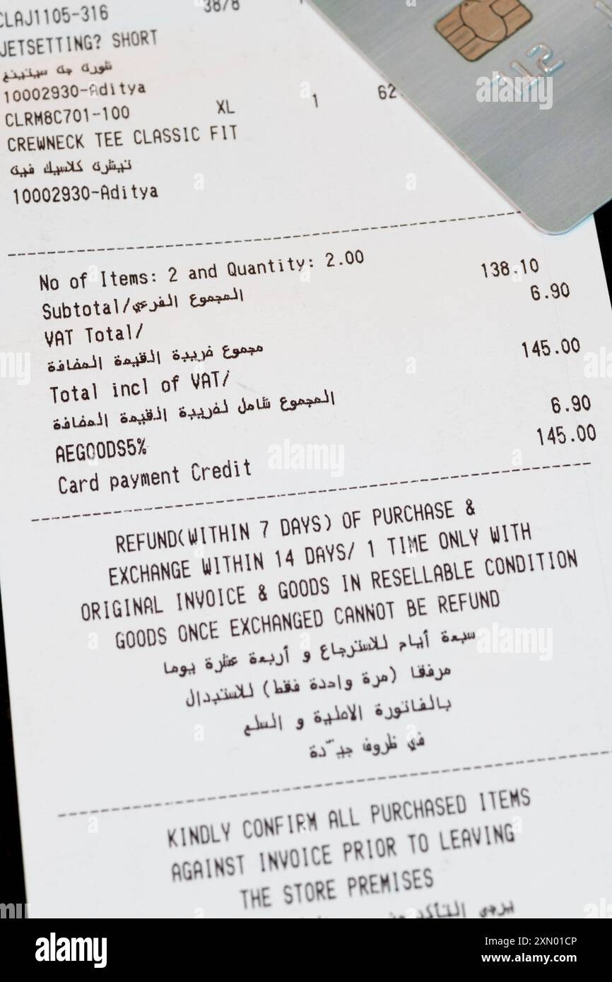 United Arab Emirates, Dubai, Januyary 1st, 2018. Introduction of Value ...