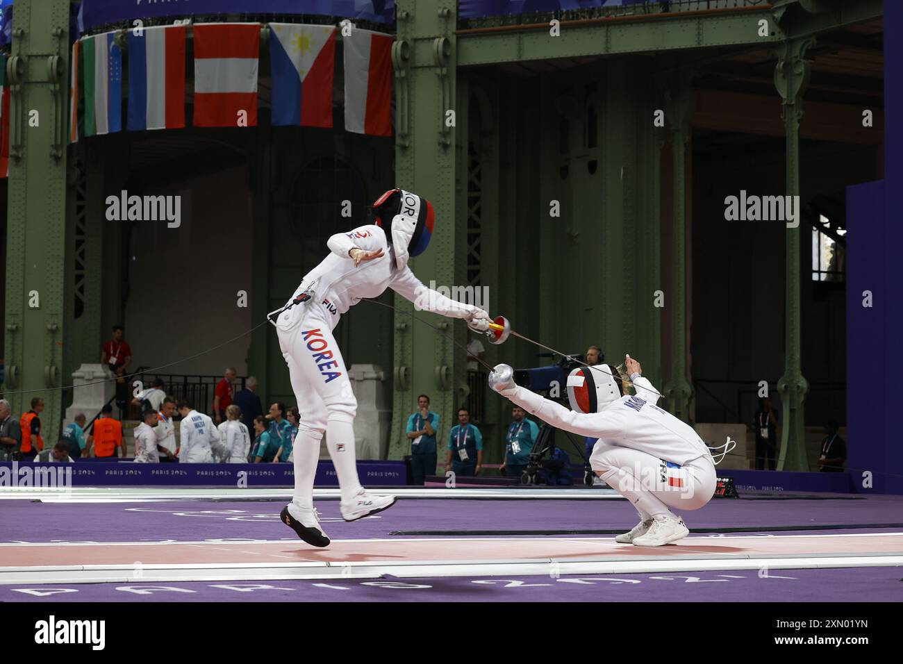 MALLO-BRETON Auriane of France SONG Sera of Republic of Korea Fencing ...