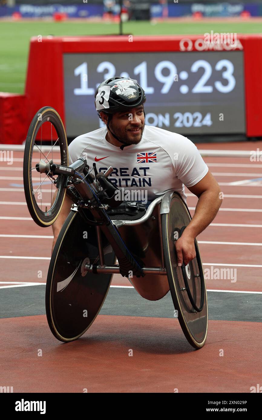 Nathan MAGUIRE after the 1500m Wheelchair race at the London Diamond ...