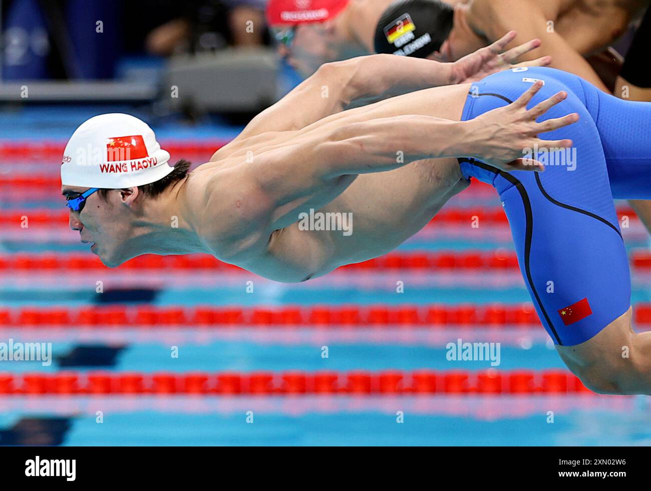 Paris, France. 30th July, 2024. Wang Haoyu of China competes during the ...