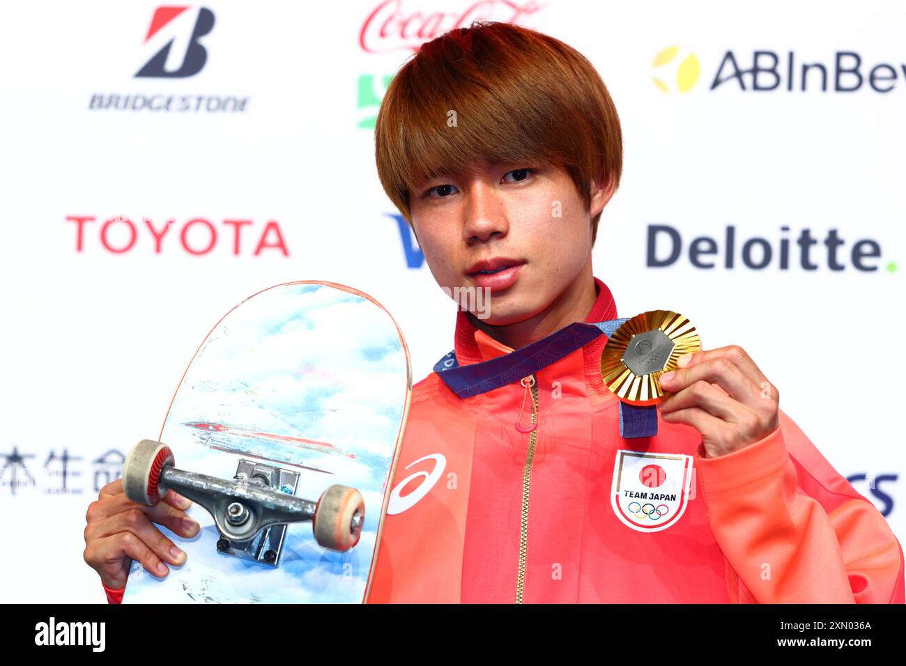 Paris, France. 30th July, 2024. Yuto Horigome (JPN) Skateboarding : Gold medalist Yuto Horigome ...