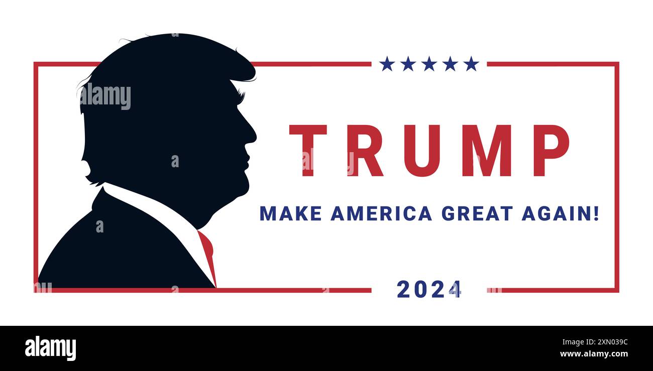 Donald trump campaign logo hi-res stock photography and images - Alamy
