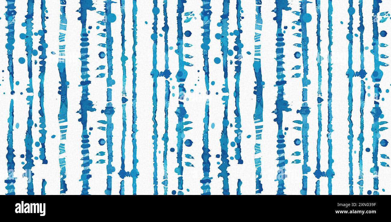 Modern blue white irregular beach stripe border for summer doodle ...