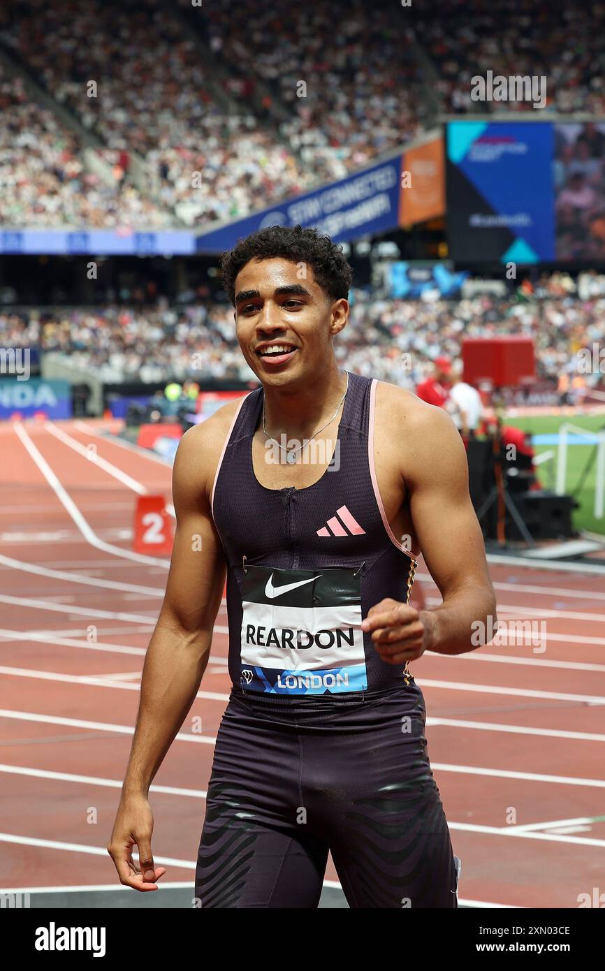 Samuel REARDON of Blackheath & Bromley after getting a PB in the 400m ...