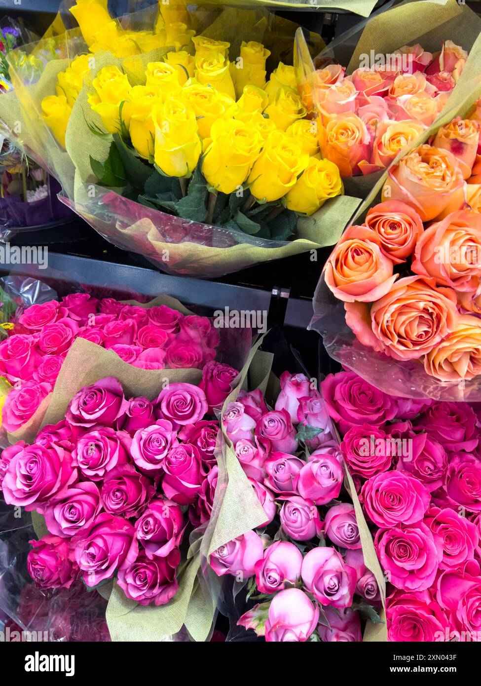 Grocery store flower section hi-res stock photography and images - Alamy