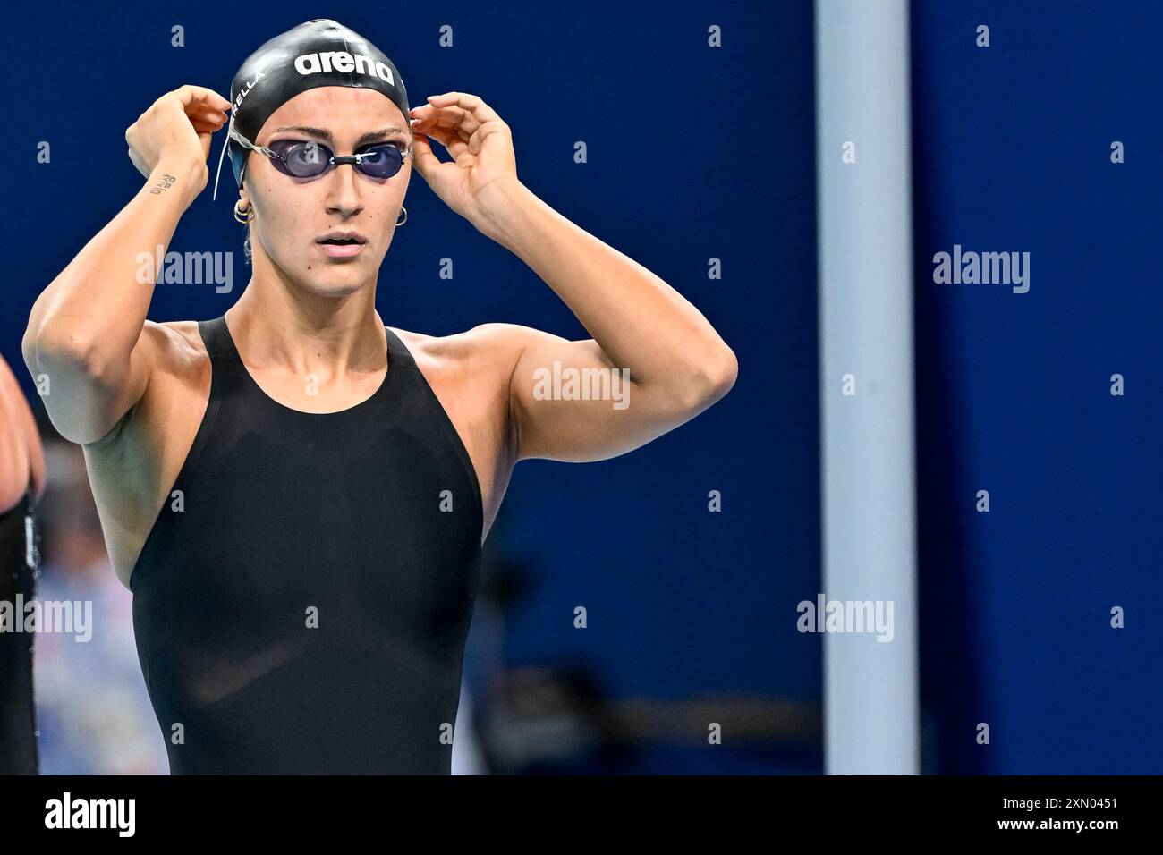 Paris, France. 30th July, 2024. Simona Quadarella of Italy prepares to ...