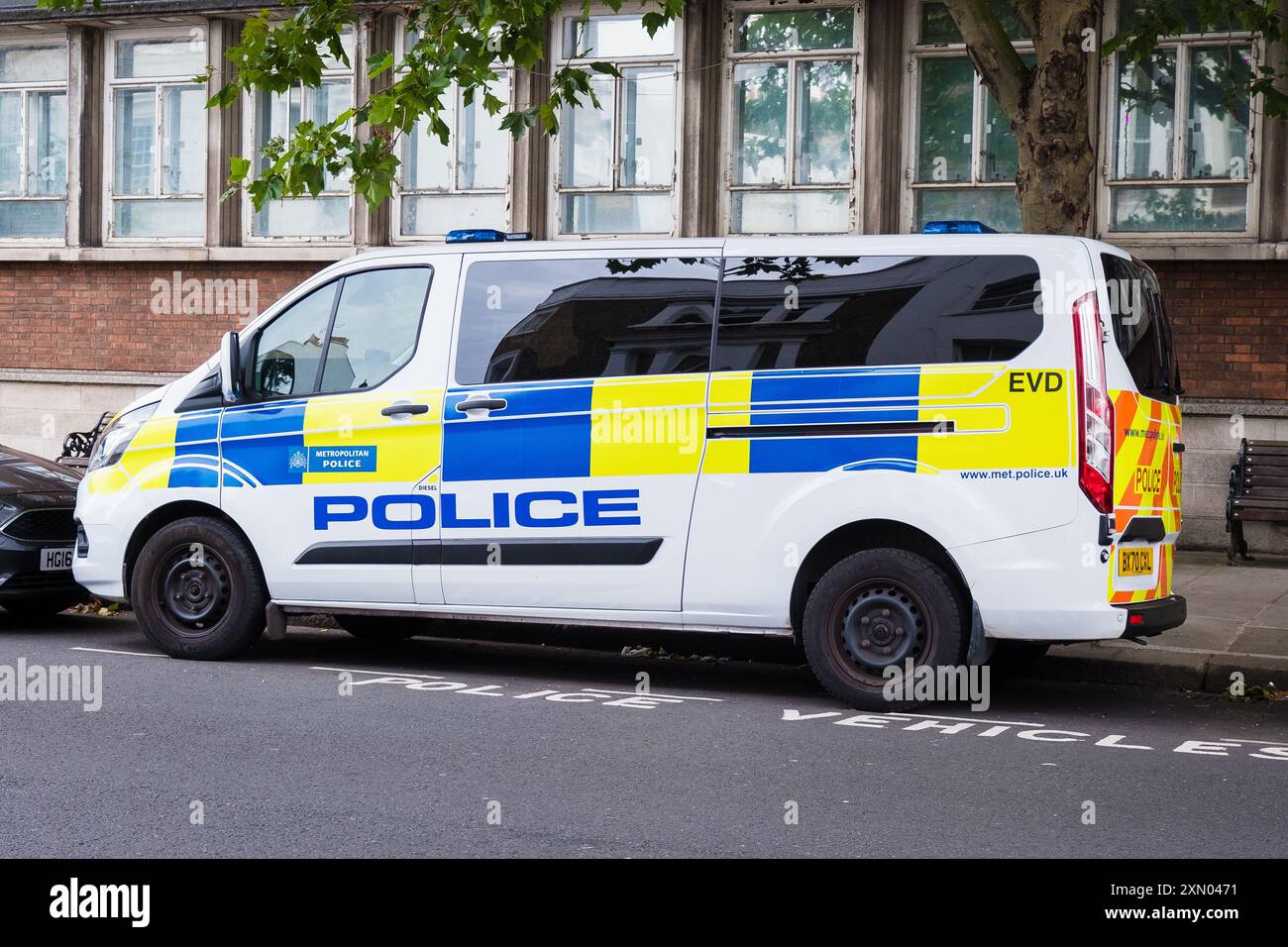 London, UK - July 24, 2024: United Kingdom Metropolitan Police car on a ...