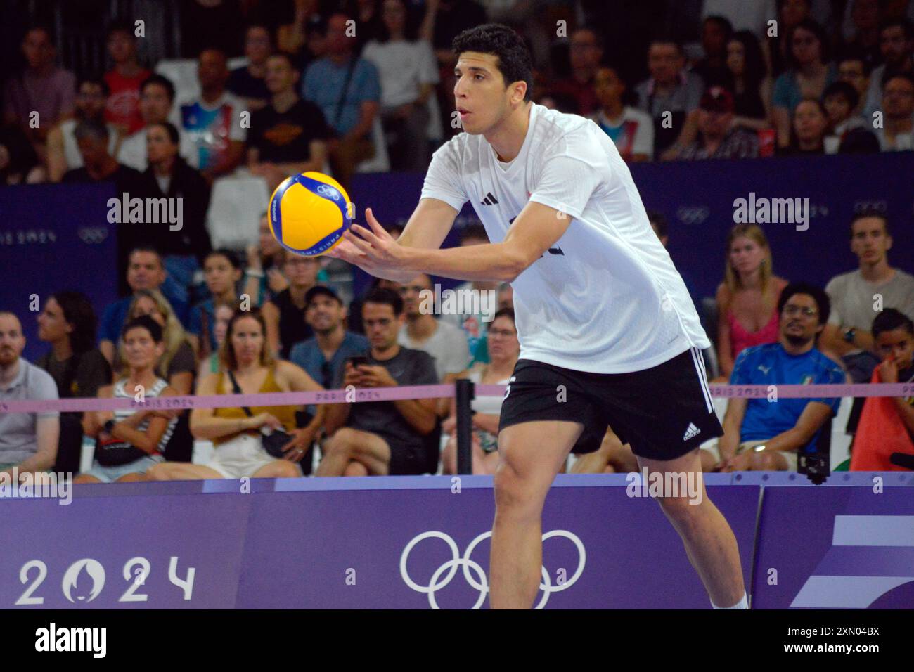Mohamed ISSA (Egypt) in action during Men's Volleyball - Italy vs Egypt ...